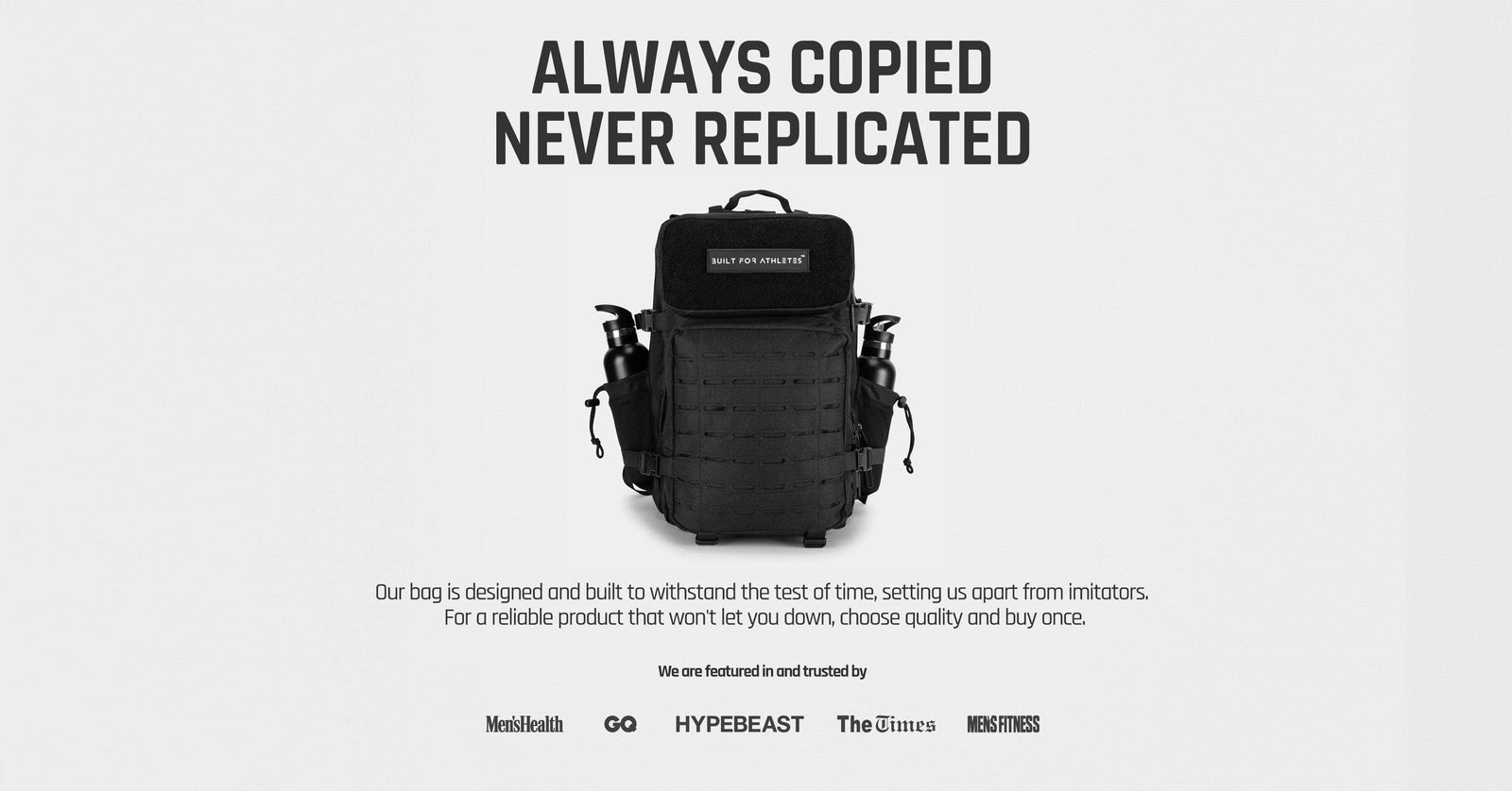 Large Black Gym & Fitness Backpack | Built For Athletes – Built for ...