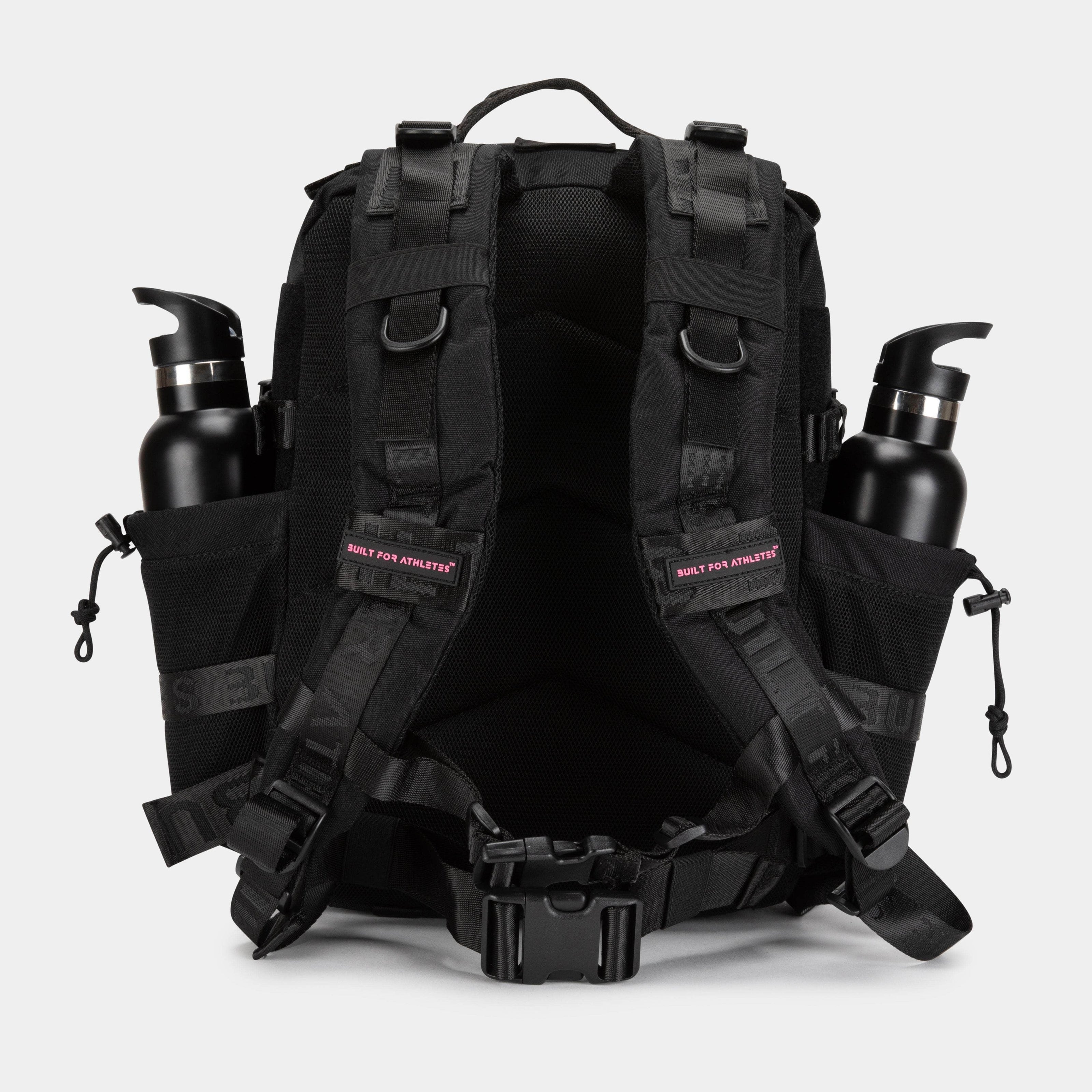 25L Small Black & Pink Fitness & Gym Backpack Bag – Built for Athletes™